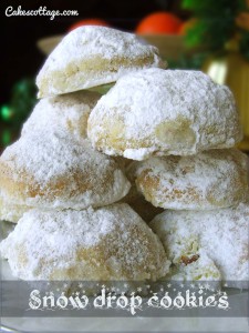 It's Snowing Again ( Snow Drop Cookies) - Cakescottage