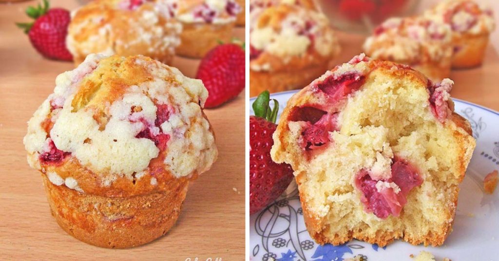 Strawberry Cheesecake Muffins - The Perfect Spring Treat!