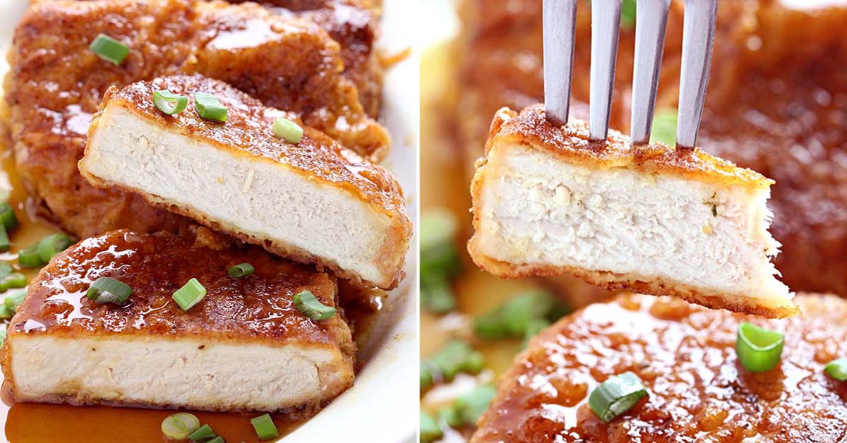 Honey Garlic Pork Chops - Cakescottage