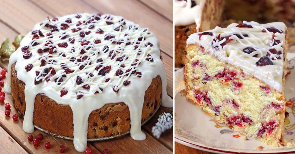 Christmas Cranberry Cake - Cakescottage