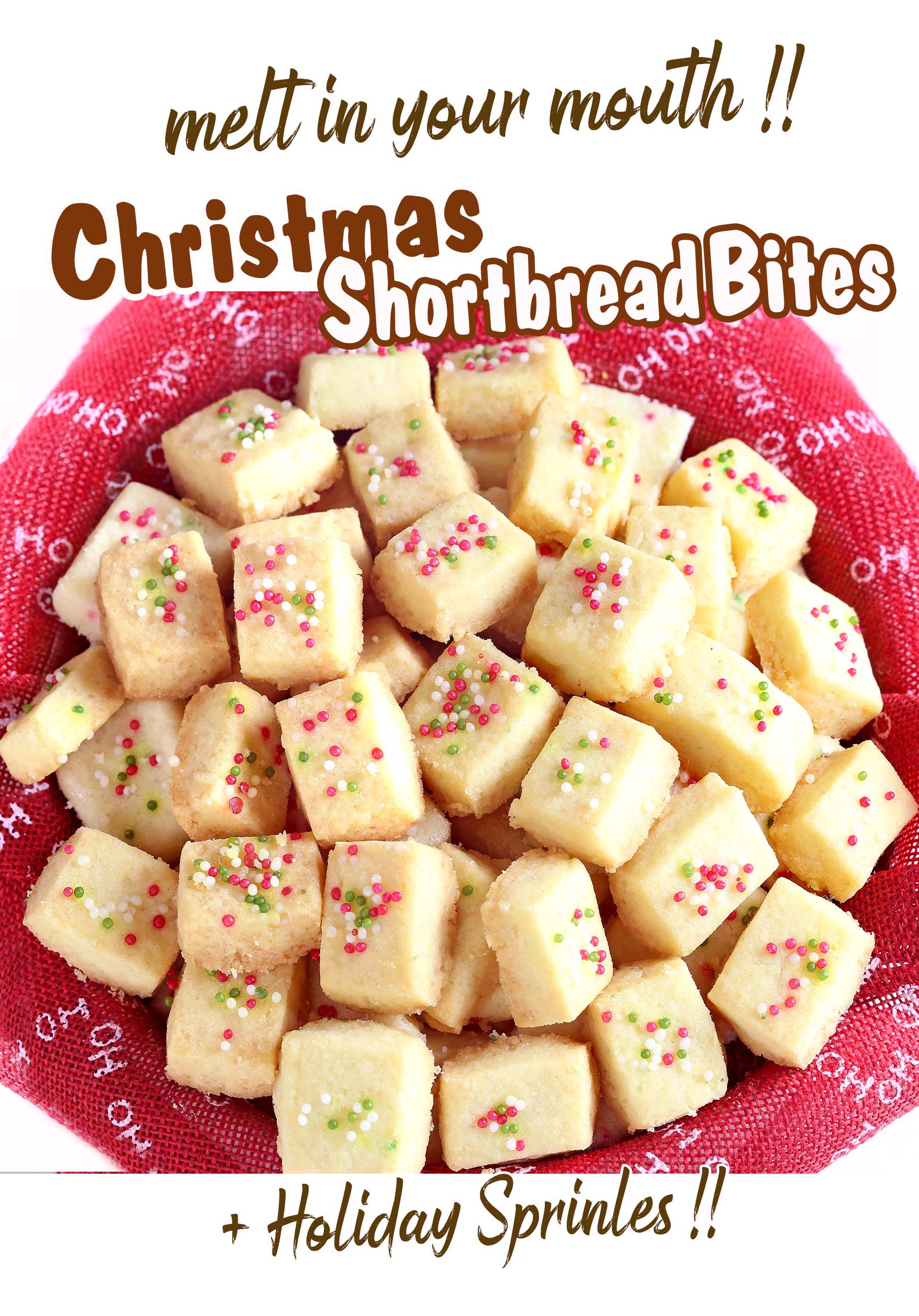 Christmas Shortbread Bites – Melt-In-Your-Mouth Holiday Cookies